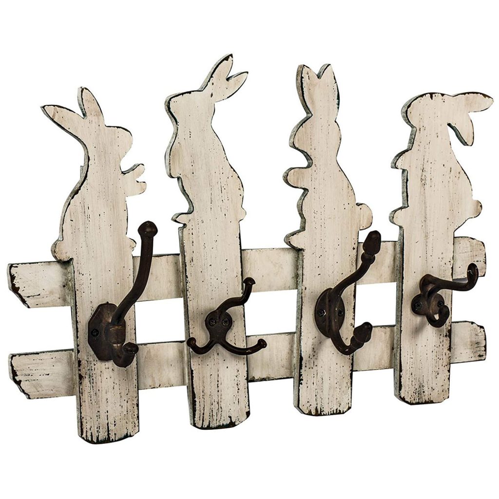 Shabby Chic Bunny Rabbit White Hooks | Fizzy Fox Ripley