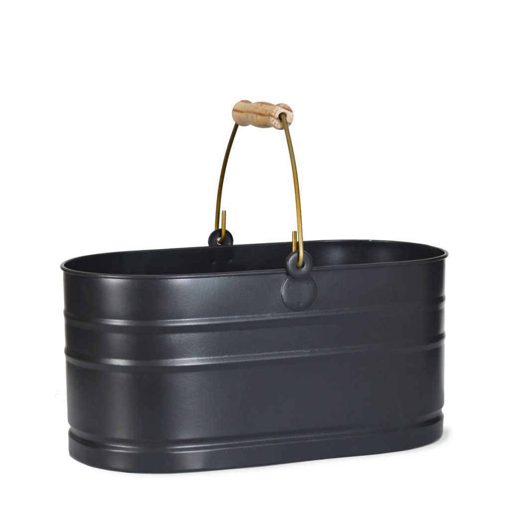 Dark Grey Metal Utility Bucket | Fizzy Fox Ripley