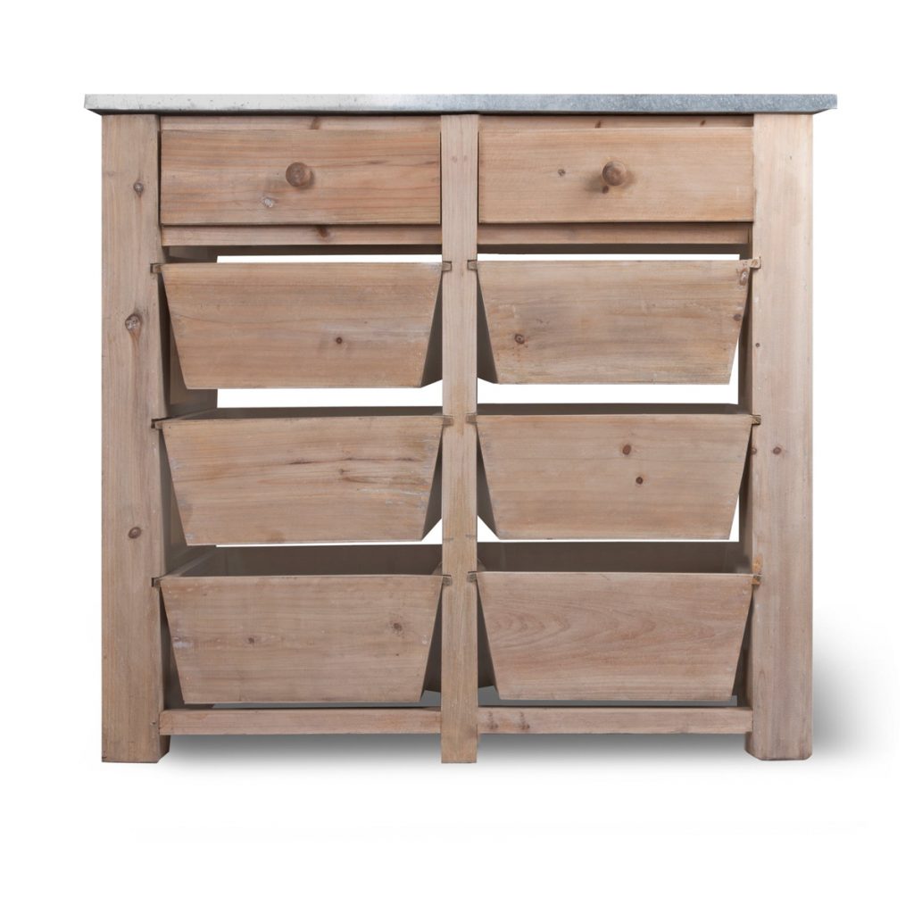 Pale Grey Brown Indoor Drawer Unit | Fizzy Fox Ripley