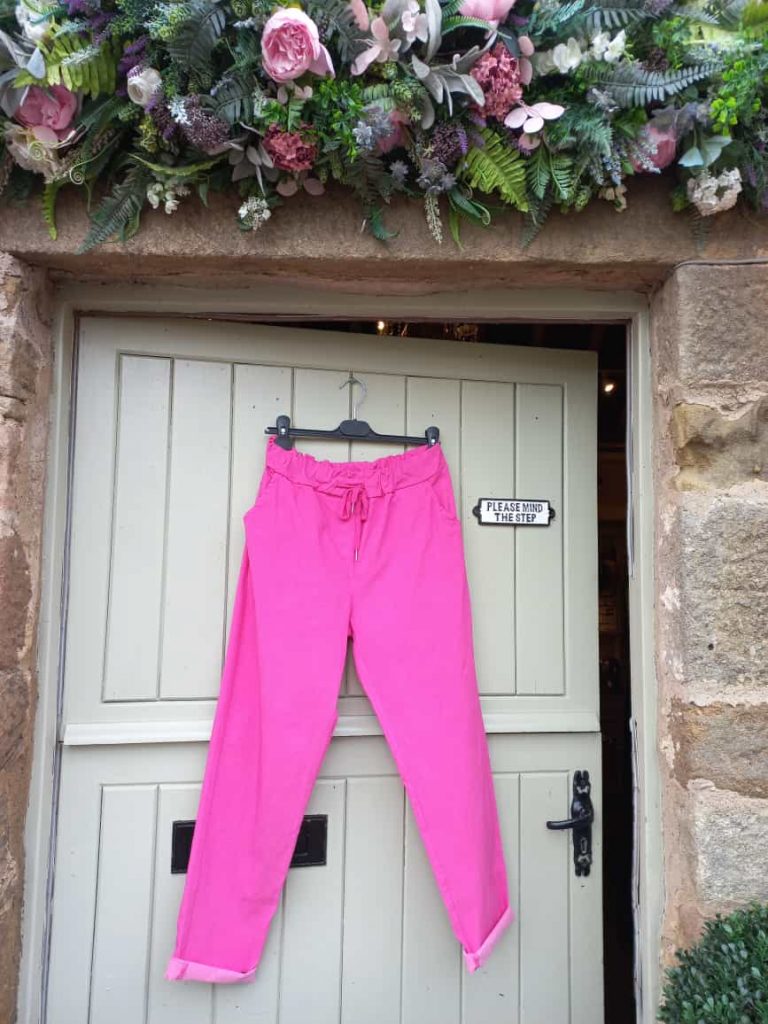 XL Stretchy Magic Trousers Hot Pink | Fizzy Fox Ripley